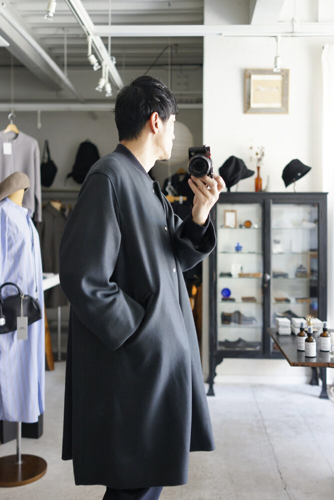 「URU」WOOL PONCH LONG COAT | ANOTHER LOUNGE