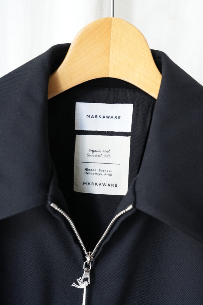 「MARKAWARE」ORGANIC WOOL SURVIVAL CLOTH WIDE SPORTS JACKET | ANOTHER LOUNGE
