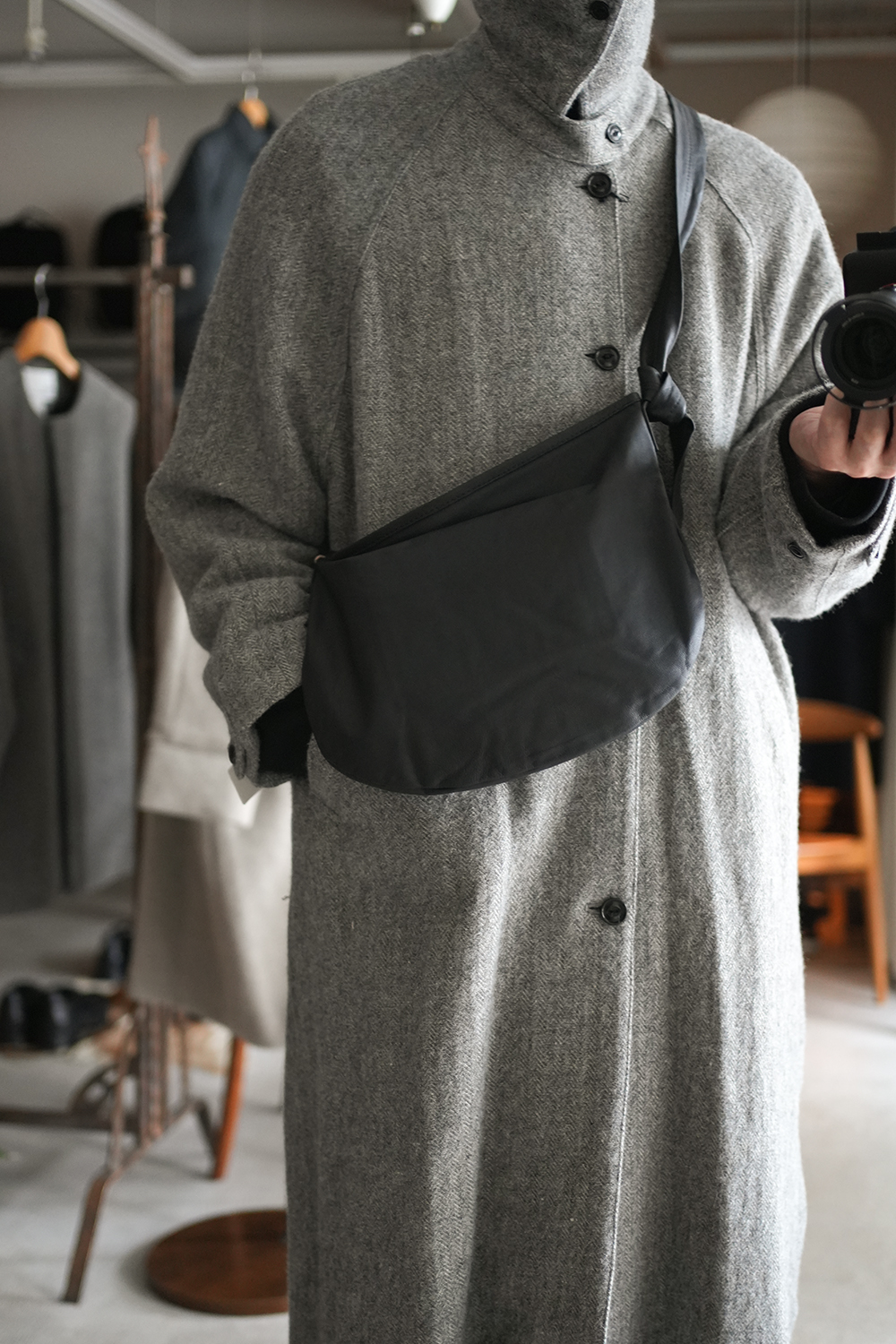 「REN」zipサークルショルダーS やぎ革・ベアー | ANOTHER LOUNGE