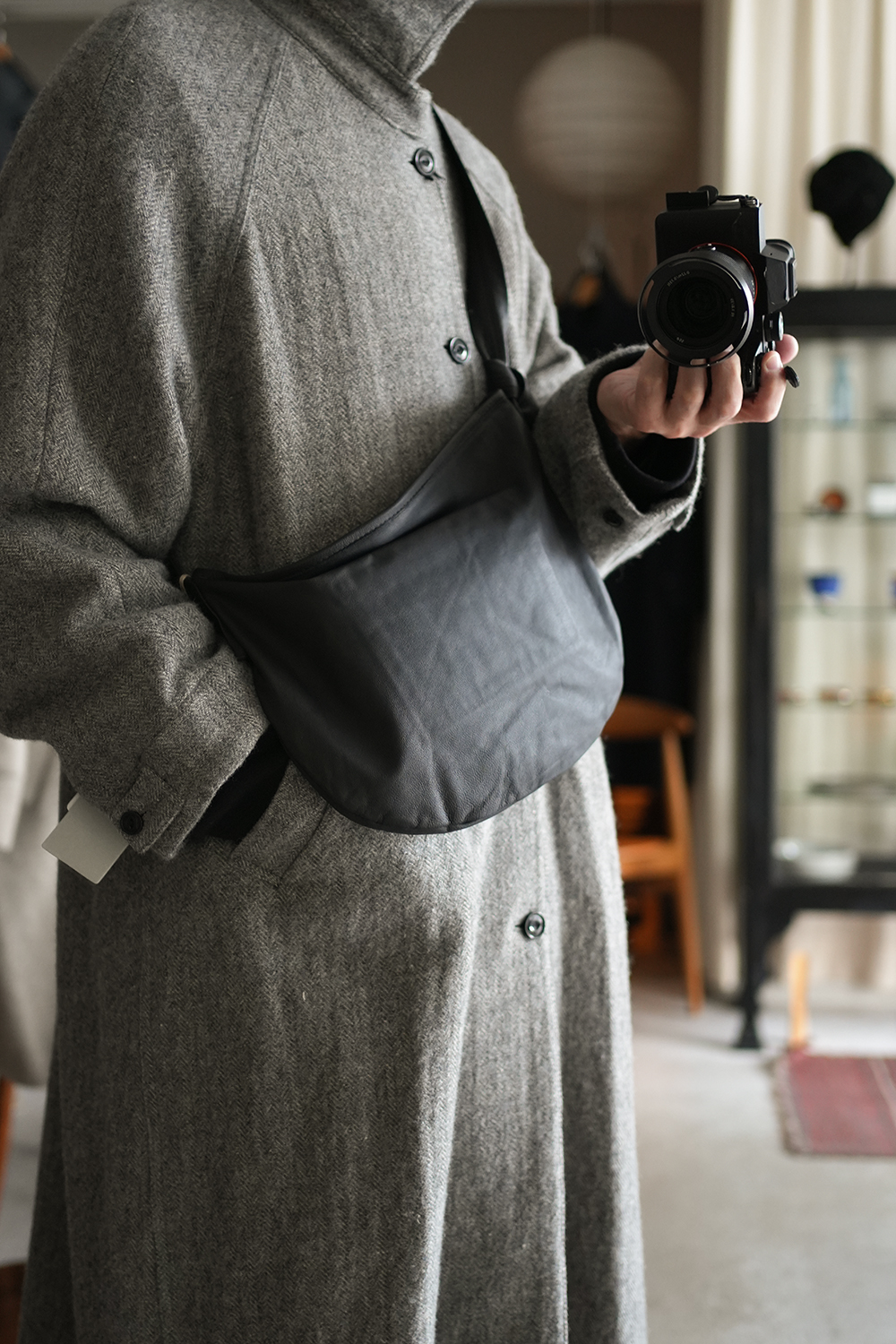 「REN」zipサークルショルダーS やぎ革・ベアー | ANOTHER LOUNGE